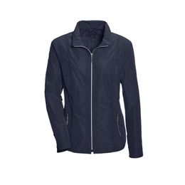 Blouson GOLDNER "Kurzgr&ouml;&szlig;e Sportive &Uuml;bergangsjacke mit Stehkragen", Damen, Gr. 21, blau (marine), Obermaterial: 100% Polyester PES., normal, Sonstiges, Jacken Blouson, Ohne