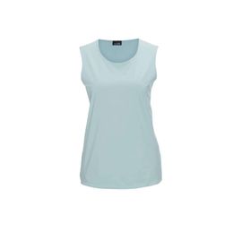 Tr&auml;gertop GOLDNER "Gepflegtes Top in formstabiler Ware", Damen, Gr. 38, blau (bleu), Obermaterial: 82% Polyester PES. 18% Elasthan EL., normal, Rundhals, Sonstiges, Tops Tr&auml;gertop, ohne