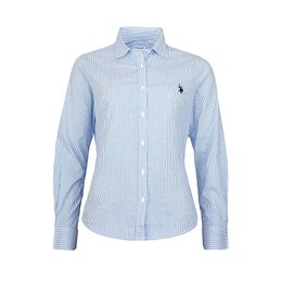 U.S. Polo Assn. Bluse Damen Gr&ouml;&szlig;e S hellblau / wei&szlig;