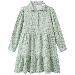 Yigga M&auml;dchen Musselin-Kleid mit Blumen-Allover