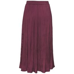 Lascana Maxirock 'mit Plisseefalten aus edel gl&auml;nzender Ware' rot Gr. 40 f&uuml;r Damen. Figurumspielend. Nachhaltig.