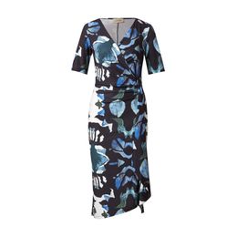 Cartoon Kleid Damen Gr&ouml;&szlig;e 46 blau / navy / petrol / wei&szlig; Winterkleid