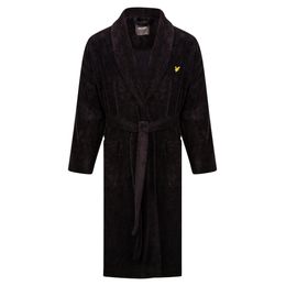 Lyle & Scott Lyle & Scott Bademantel 'Lucas' Herren Gr&ouml;&szlig;e XXL limone / schwarz