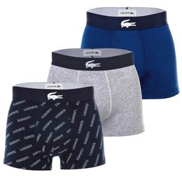 Lacoste Boxershorts Herren Gr&ouml;&szlig;e XL blau / dunkelblau / grau / offwhite