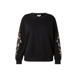 Only Carmakoma Sweatshirt 'CARVIMA' Damen Gr&ouml;&szlig;e XXXL/4XL lila / schwarz / wei&szlig;