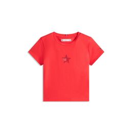 Tommy Hilfiger T-Shirt M&auml;dchen Gr&ouml;&szlig;e 122 knallrot