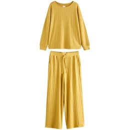 next Pyjama Damen Gr&ouml;&szlig;e XXL/XXXL gelb Winterkleid