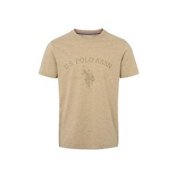 U.S. Polo Assn. T-shirt ' Archibald ' Herren Gr&ouml;&szlig;e L beigemeliert