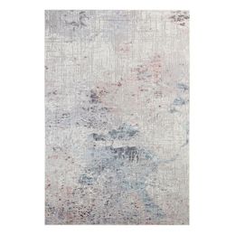 ELLE Decoration Kurzflor-Teppich "Chameis" in Creme/ Blau - 72% | Gr&ouml;&szlig;e 200x290 cm |