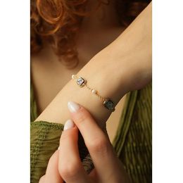 Pierres delicates Vergold. Armkette mit Edelsteinen - 84% | Schmuck