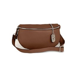 Anna Morellini Leder-G&uuml;rteltasche "Berenice" in Braun - (B)25 x (H)14 x (T)1 cm - 79% | Damen-koffer-reisegepaeck