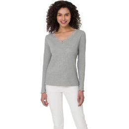 Heine Longsleeve in Grau - 63% | Gr&ouml;&szlig;e 36 | Damen-tops