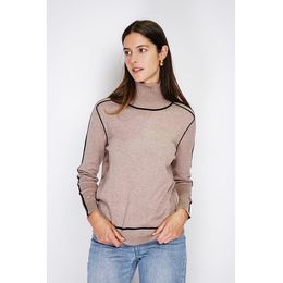 William de Faye Rollkragenpullover in Taupe - 77% | Gr&ouml;&szlig;e 38 | Damen-pullover-cardigans