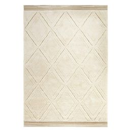 Hanse Home Hochflor-Teppich "Colin" in Creme/ Beige - 71% | Gr&ouml;&szlig;e 80x150 cm |