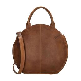 HIDE & STITCHES Leder-Henkeltasche "Cote d Azur" in Hellbraun - (B)36 x (H)32 x (T)8 cm - 61% | Damen-taschen