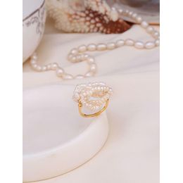 Pierres delicates Vergold. Ring mit Perlen - 95% | Schmuck