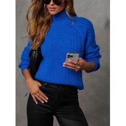 Milan Kiss Pullover in Blau - 67% | Gr&ouml;&szlig;e L | Damen-pullover-cardigans