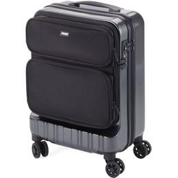 Troika Hardcase-Trolley in Schwarz - (B)37 x (H)53 x (T)24 cm - 28% | Damen-koffer-reisegepaeck
