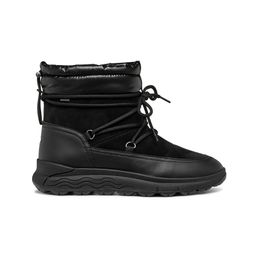 Geox Leder-Winterstiefel "Spherica" in Schwarz - 60% | Gr&ouml;&szlig;e 38 | Damen-stiefel