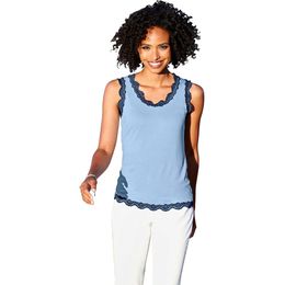 Heine Top in Hellblau - 68% | Gr&ouml;&szlig;e 44 | Damen-tops
