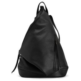 Anna Morellini Leder-Rucksack "Aureliana" in Schwarz - (B)42 x (H)55 x (T)16 cm - 74% | Damen-taschen