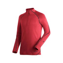 Maier Sports Fleecepullover "Roger" in Rot - 71% | Gr&ouml;&szlig;e 50 | Herren-fleece