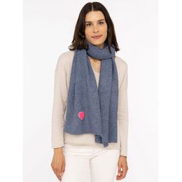 Zwillingsherz Schal "Herz" in Hellblau - (L)35 x (B)48 cm - 30% | Damen-schals-tuecher