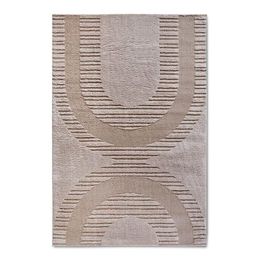 ELLE Decoration Hochflor-Teppich ''Bartoux'' in Beige - 77% | Gr&ouml;&szlig;e 80x120 cm |