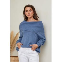 Jos&eacute;fine Pullover "Kaba" in Blau - 70% | Gr&ouml;&szlig;e M | Damen-pullover-cardigans