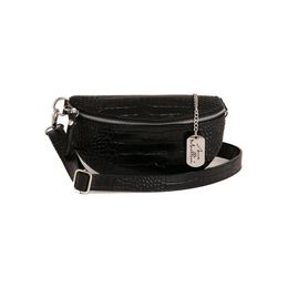 Anna Morellini Leder-G&uuml;rteltasche "Azzurra" in Schwarz - (B)21 x (H)13 x (T)6 cm - 78% | Damen-koffer-reisegepaeck