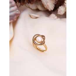 Pierres delicates Vergold. Ring mit Perle und Edelsteinen - 79% | Schmuck