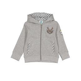 Isartrachten Trachtensweatjacke in Hellgrau - 40% | Gr&ouml;&szlig;e 92 | Baby-sweatshirts-jacken
