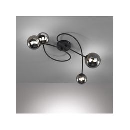Fischer und Honsel FISCHER & HONSEL LED-Deckenleuchte "Bala" in Schwarz/ Anthrazit - (B)78,5 x (H)26,5 x (T)37 cm - 73% | Haengeleuchten-deckenleuchten