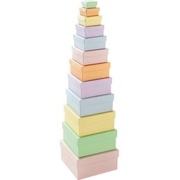 folia PAPER Pappboxen "Pastell" in Bunt - 12 St&uuml;ck - 36% | Kinder-kreativspielzeug