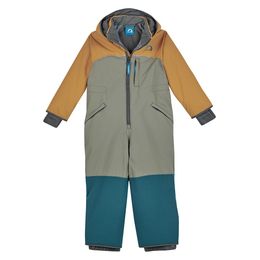 Finkid Schneeanzug "Vilkas" in Khaki/ Blau/ Orange - 50% | Gr&ouml;&szlig;e 140/150 | Kinderhosen