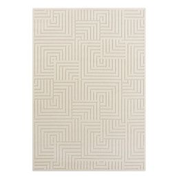 ELLE Decoration Kurzflor-Teppich "Manipu" in Creme - 72% | Gr&ouml;&szlig;e 200x290 cm |