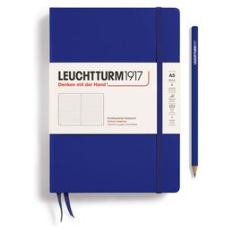 LEUCHTTURM1917 Gepunktetes Notizbuch in Blau - A5 - 16% | Buero-schulbedarf