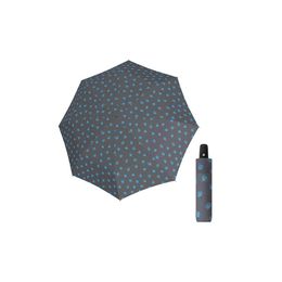 Doppler Taschenschirm in Grau/ Blau - &Oslash; 93 cm - 50% | Damen-regenschirme