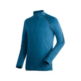 Maier Sports Fleecepullover "Roger" in Petrol - 72% | Gr&ouml;&szlig;e 52 | Herren-fleece