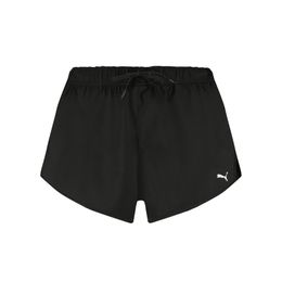 Puma Damen Badehose "Puma SWIM WOMEN WOVEN SHORTS"schwarz, Gr. XL, Obermaterial: 100% Polyester, Badehosen