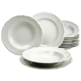 Creatable Tafelservice Maria Theresia, Wei&szlig;, Keramik, 12-teilig, Essen & Trinken, Geschirr, Geschirr-Sets, Tafelservice