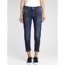 Relax-fit-Jeans Gang "Gang Jeans Relaxed Fit 94AMELIE", Damen, Gr. 24, denim dunkelblau, 88% Baumwolle, 9% Polyester, 4% Elasthan, Jeans