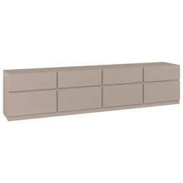 Mid.you Lowboard Bern, Beige, Holzwerkstoff, 4 Schublade(n) Schubladen, 225x52.5x40 cm, Fsc, stehend, Wohnzimmer, Wohnw&auml;nde, Lowboards, Lowboards stehend