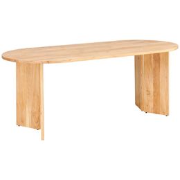 Mid.you Esstisch, Akazie, Holz, Akazie, vollmassiv, Holz, oval, Wange, 90x76x200 cm, gastro- und objekttauglich, Esszimmer, Tische, Esstische, Esstische oval