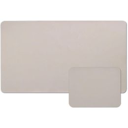 Organizer zeller PRESENT "Schreibtischunterlage inklusive Mousepad", beige (creme), B:70cm H:0,5cm T:40cm, PVC, Aufbewahrungsboxen, Kunstleder, leicht abwischbar