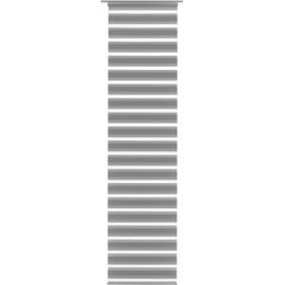 Schiebegardine Gardinia "Fl&auml;chenvorhang Day+Night", grau (silbergrau), B:60cm H:245cm, Polyester, Gardinen, mit Aluminiumprofil inklusive Gleiter