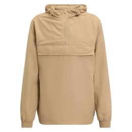 Funktionsmantel Urban Classics "Urban Classics Herren Recycled Basic Pull Over Jacket", Herren, Gr. S, unionbeige, 63% Polyester, 37% Polyester (Recycelt), M&auml;ntel