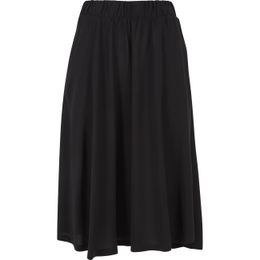 Sommerrock Urban Classics "Urban Classics Damen Ladies Viscose Skirt", Damen, Gr. L, schwarz, 100% Viskose, normal, R&ouml;cke
