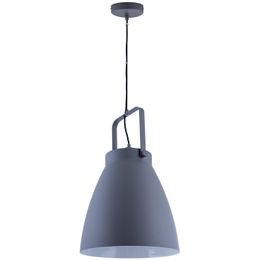 Paco Home Pendelleuchte "BOONE PD", grau, 1, &Oslash; 39cm H: 58cm, Leuchten, Stehleuchte Modern Wohnzimmer Industrial Scheinwerfer Design E27, Pendelleuchte