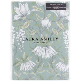 Laura Ashley Wendebettw&auml;sche &raquo;Parterre, aus Baumwoll-Satin&laquo; 3 tlg. mit floralem Muster, inkl 2 Kissenbez&uuml;ge Satin, Obermaterial: 100% Baumwolle